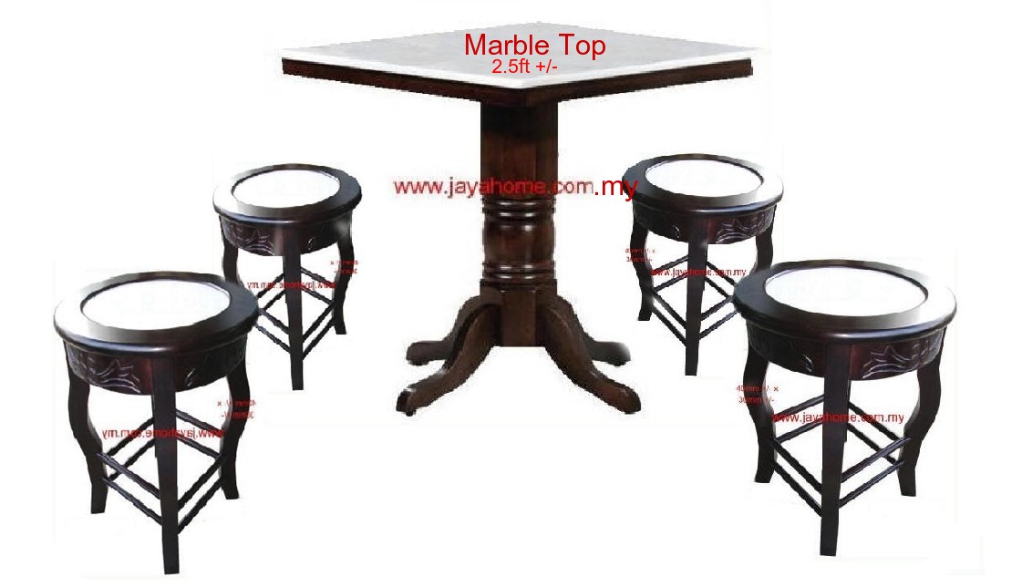 Marble Table 天然云石餐桌椅 / Natural Marble Table / Cafe Table 咖啡厅餐桌椅 ...